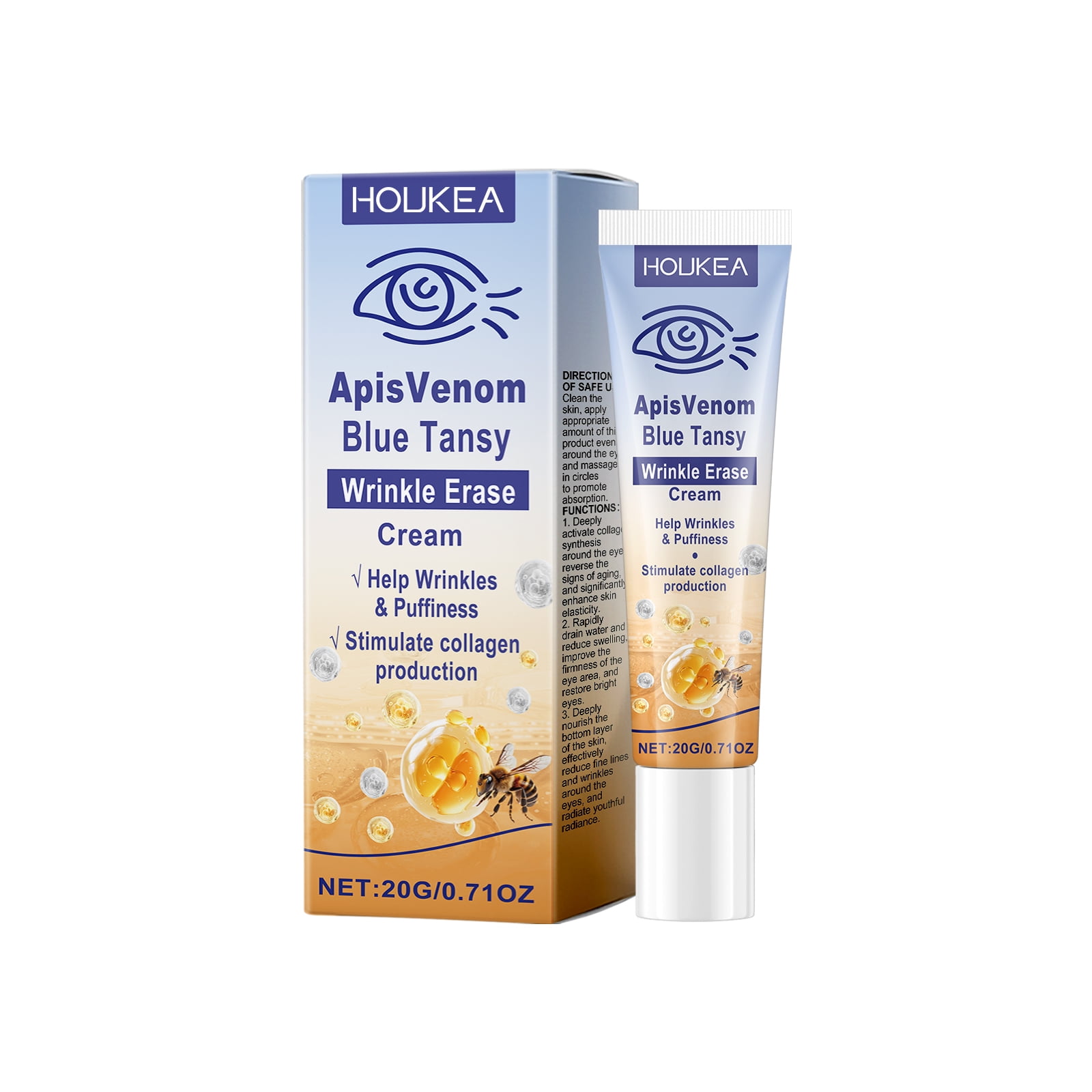 Houkea Eye Cream, gentle and delicate, moisturizes and softens the skin ...