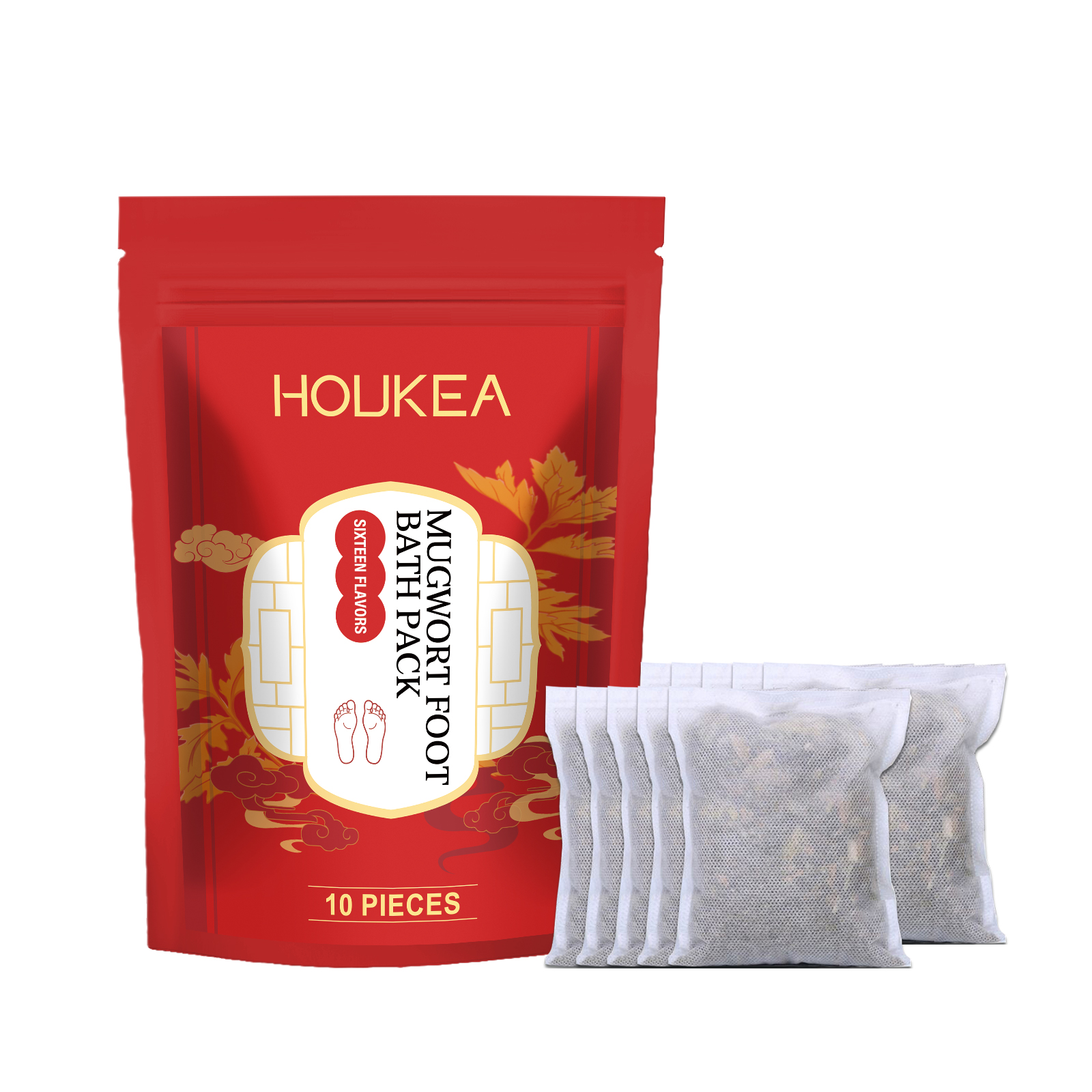 Houkea Herbal Herbal Foot Bath Bag Foot Comfort Daily Gentle Cleansing ...