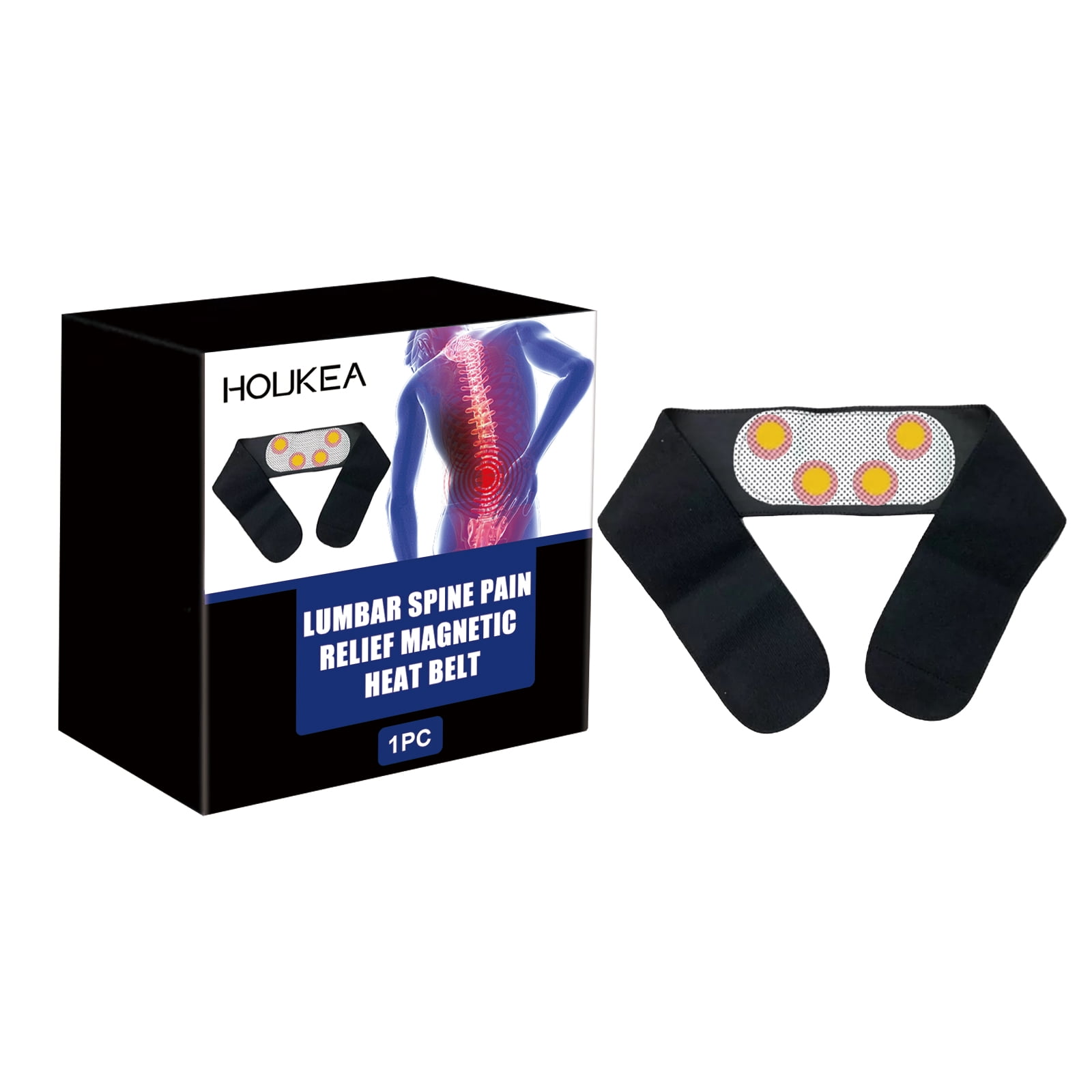 Houkea Lumbar Spine Pain Relief Magnetic Heat Belt, Spontaneous Heat ...