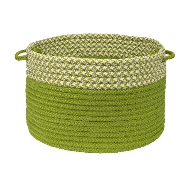 Houndstooth Dipped Basket - Lime 24in.x14in. - Walmart.com