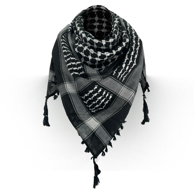 Houndstooth Palestine Scarf Keffiyeh Arafat Hatta Cotton Wide Scarf ...