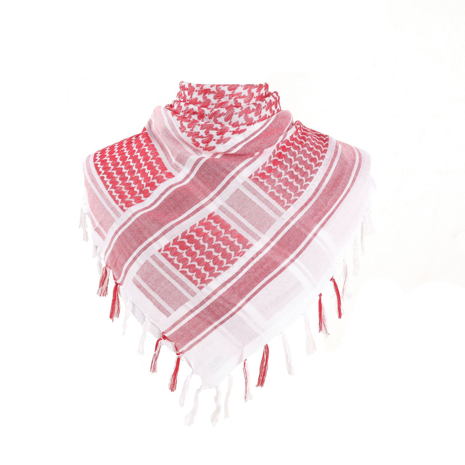 Houndstooth Palestine Scarf Keffiyeh Arafat Hatta Cotton Wide Scarf ...