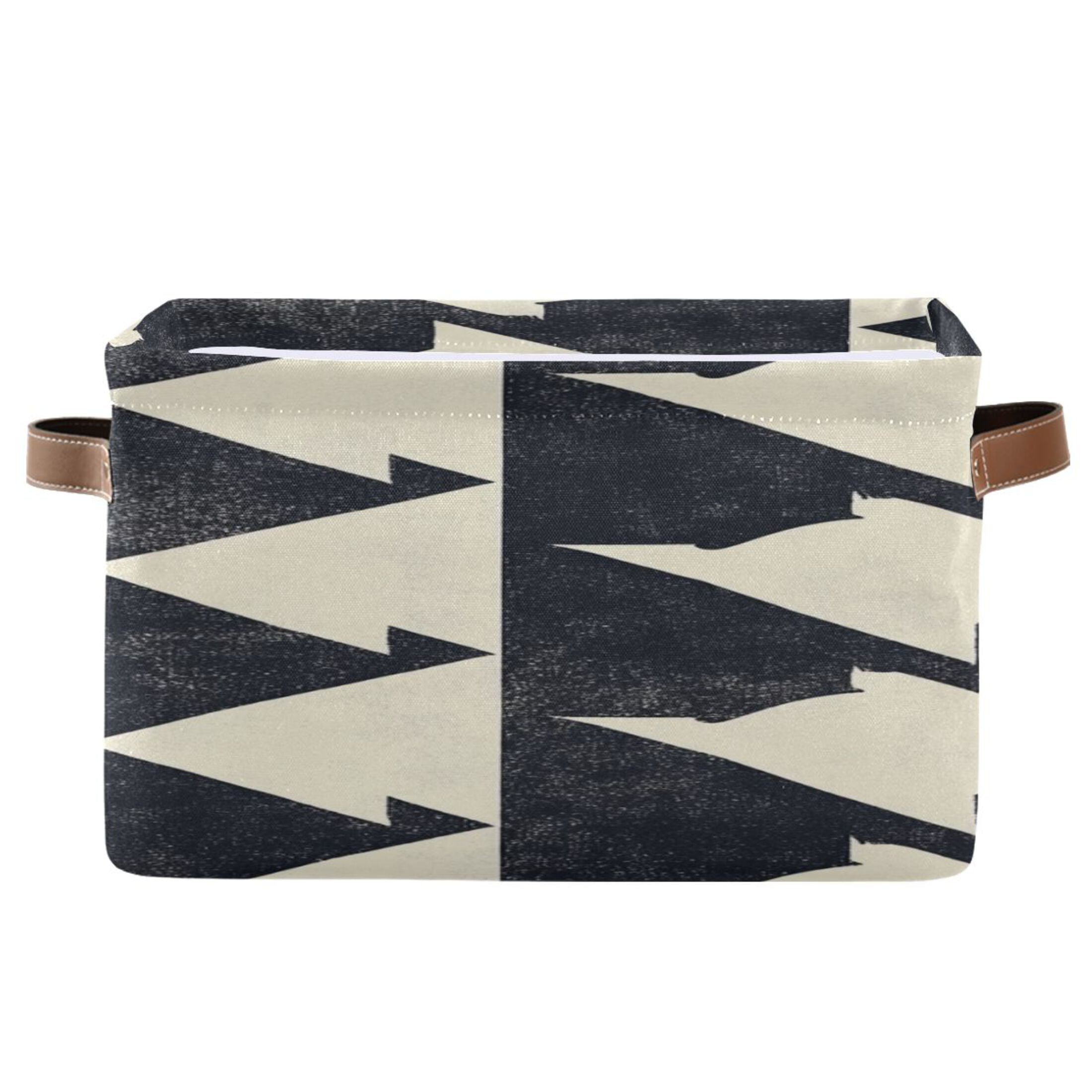 Houndtooths Classic Tile Pattern Square Storage Bins with Handles ...