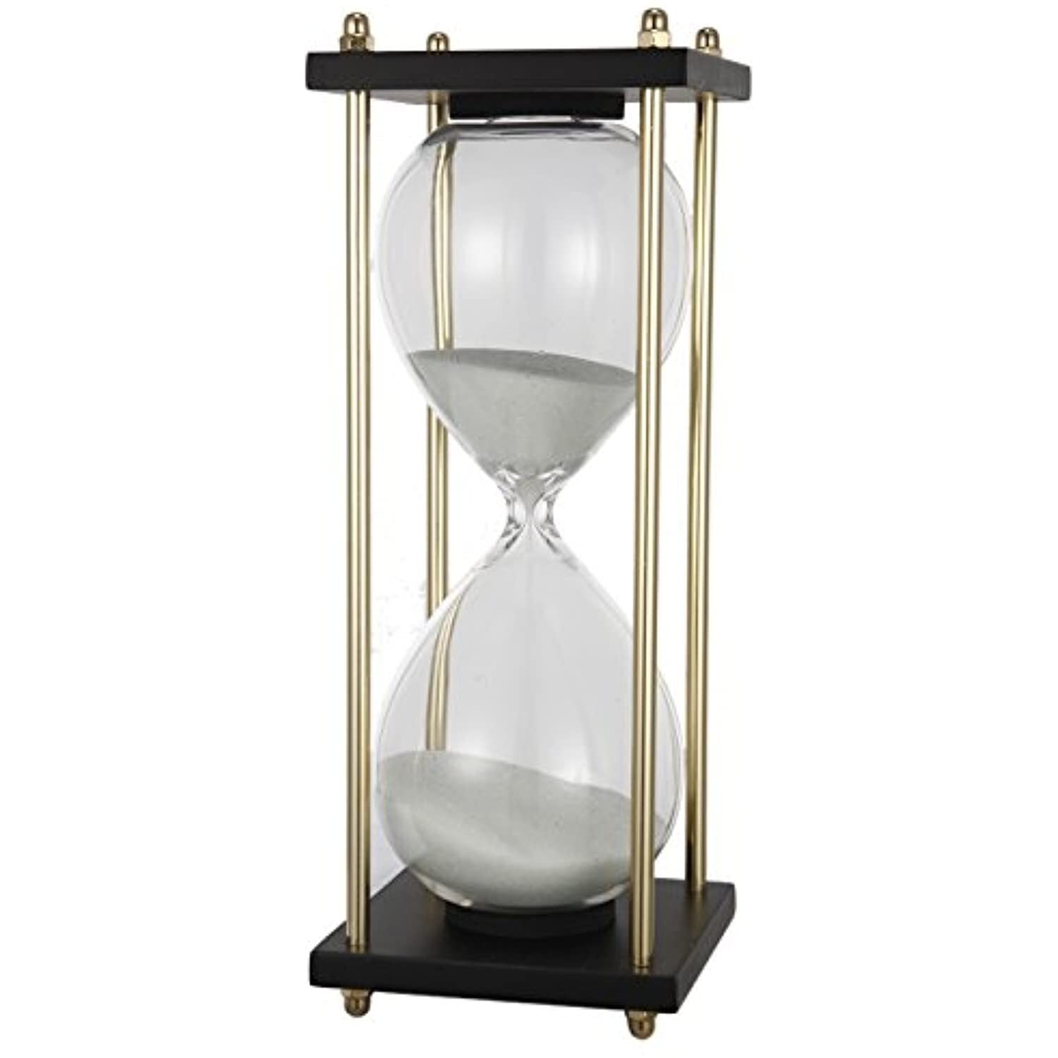Hour Glass In Stand (Approx. 30 Minutes)-Color:Black,Style:Classic ...