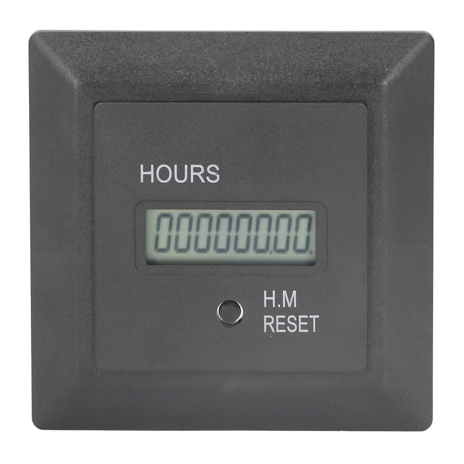 Hour Meter Digital Display Timer Hourmeter Gauge 0?999999H 59M for Industry 100?240V AC,Final ...