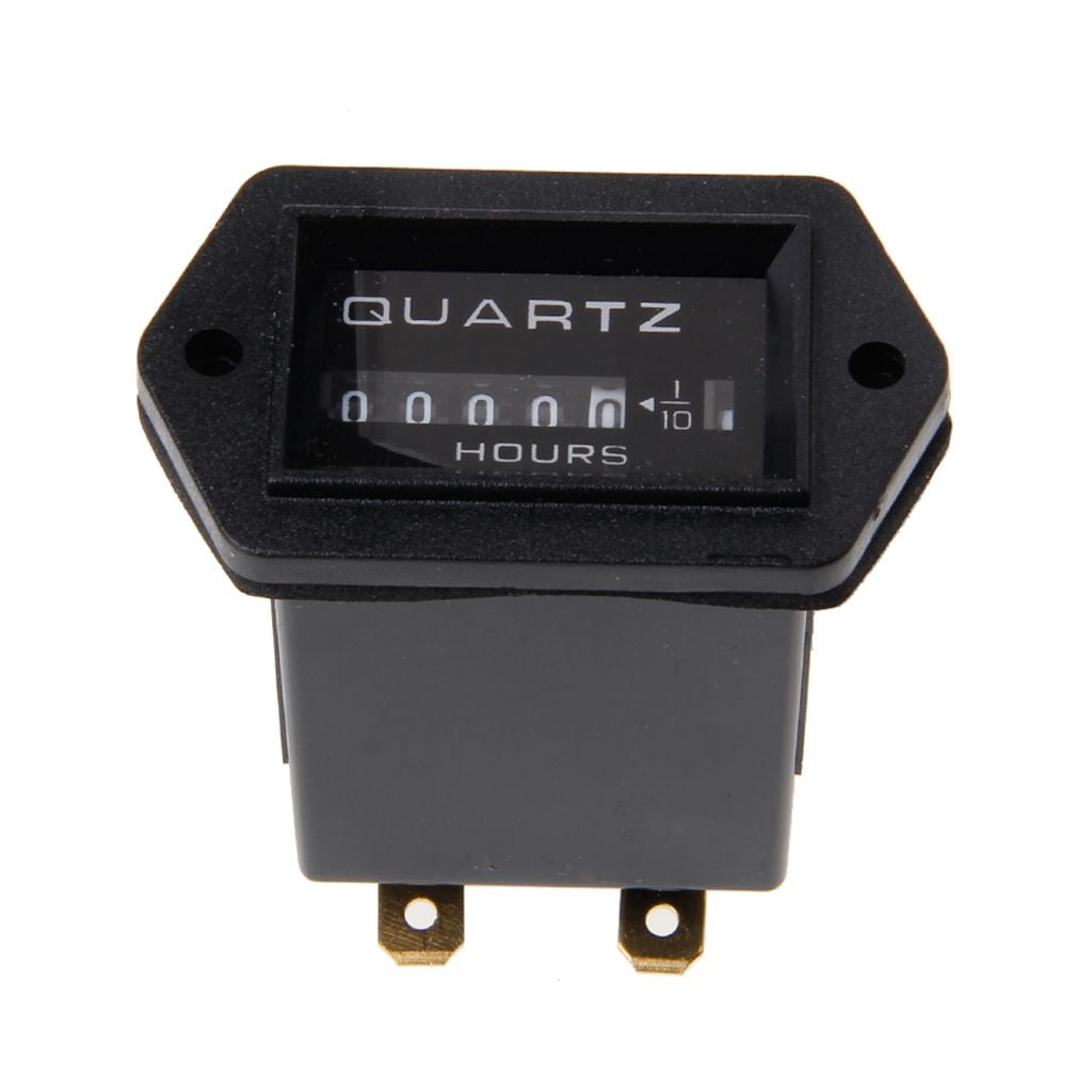 Hour Meter Display Counter 12-36V Accurate Round Quartz Hour Meter ...