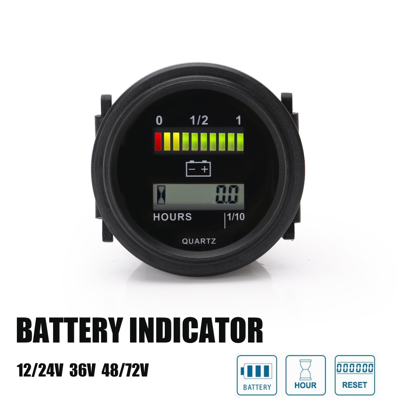 Hour Meter,Lcd 24v 36v 48v Indicator 12v 24v Meter With Led 36v 48v 72v ...