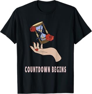 Hourglass Countdown Timer Retro Time Moments Positive Quotes T-Shirt ...