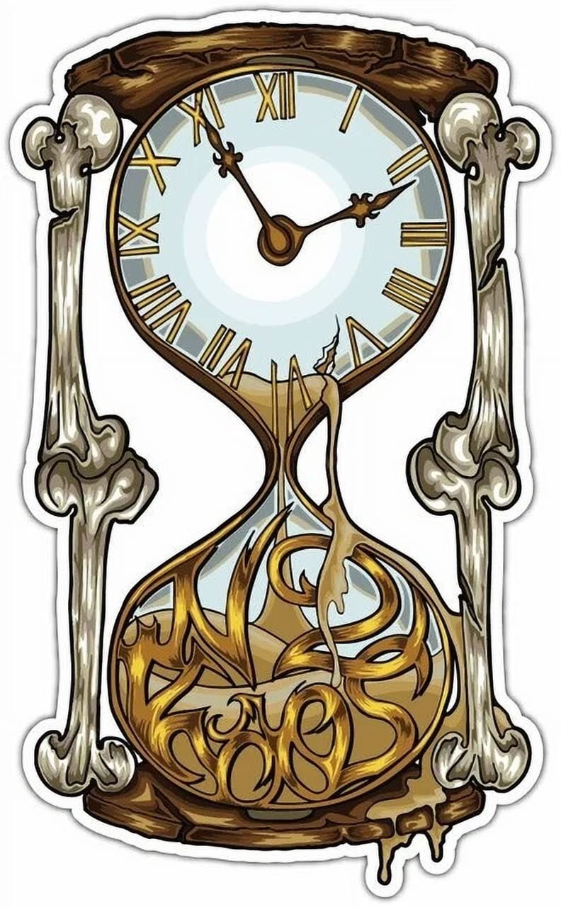 Hourglass Hour Glass Gothic Car Window Stickerphone Decal Water Bottle ...