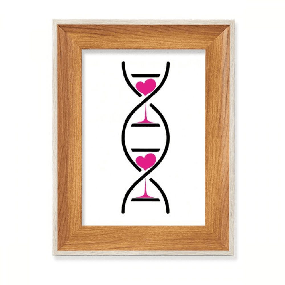 Hourglass Love Double Helix Gene Desktop Wooden Photo Frame Display ...