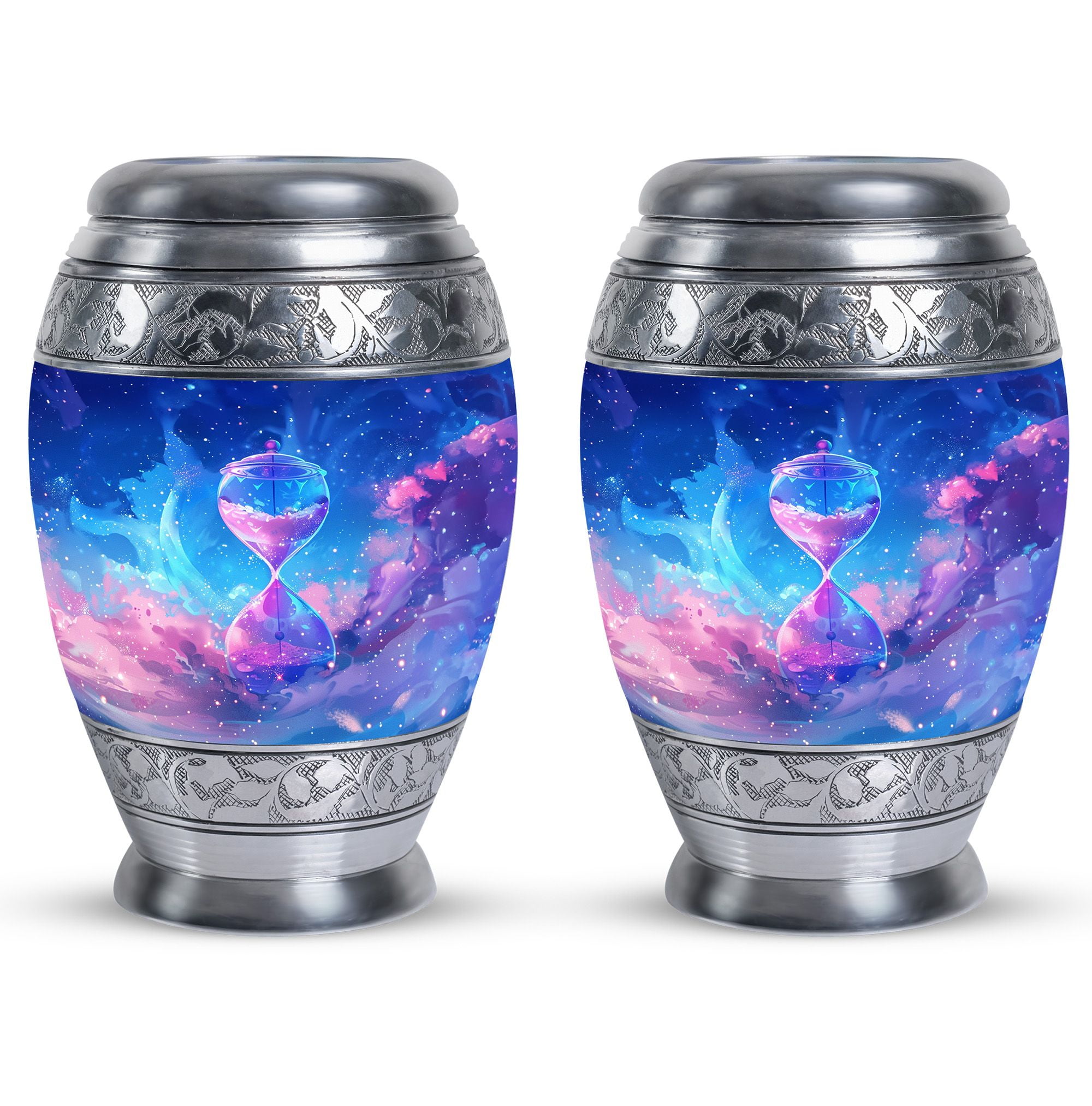 Hourglass Nebula Cremation Urns For Adult Ashes Women - Funeral Urns ...