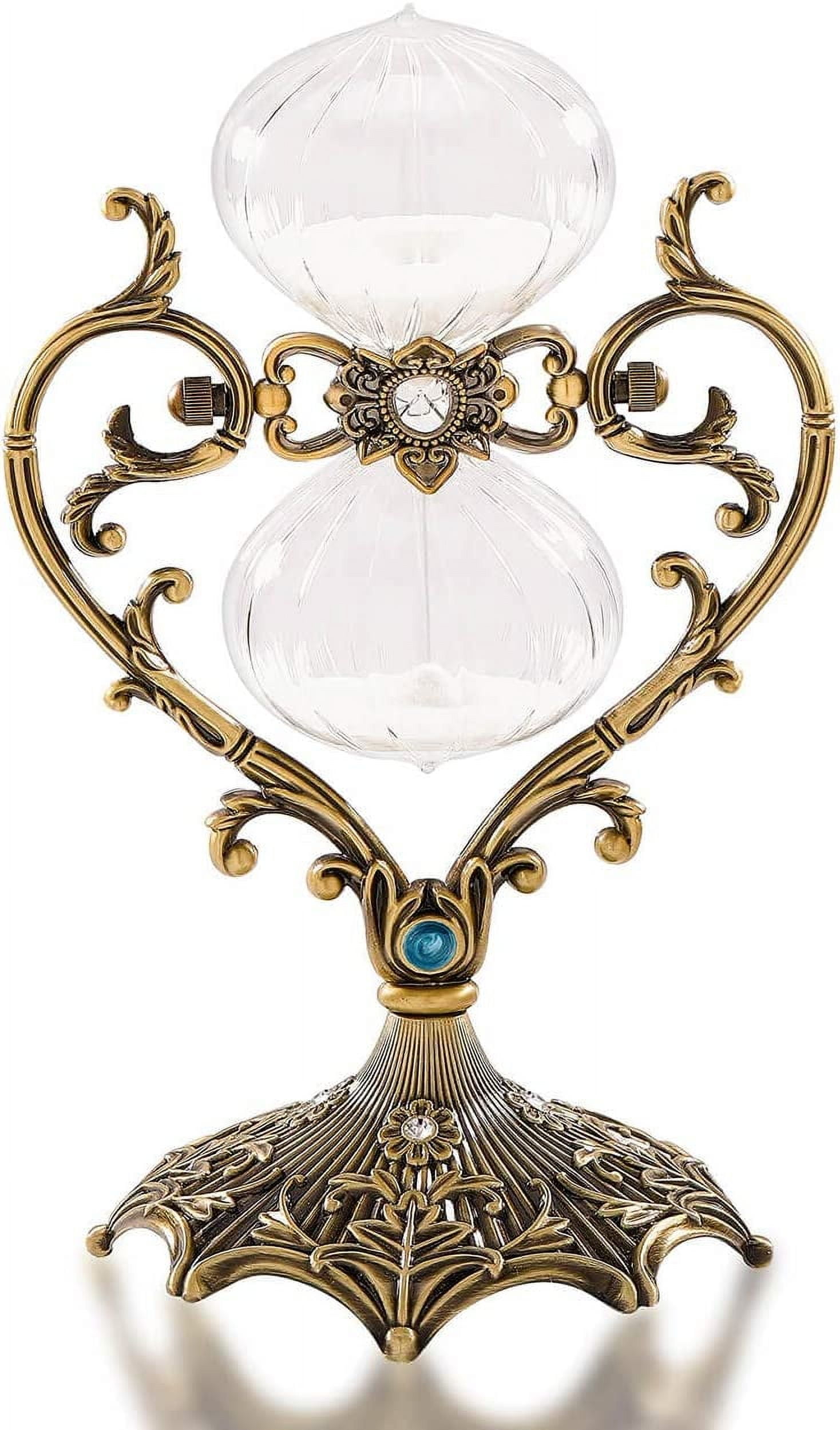 dxynlzq Hourglass 60 Minute Love Engraving Rotating Brass Sand Timer ...