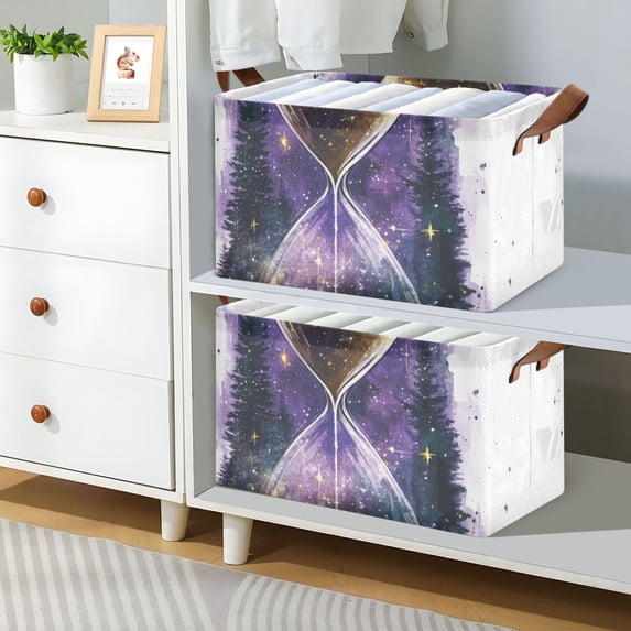 Hourglass and Forest Foldable Storage Large Fabric Storage Baskets ...