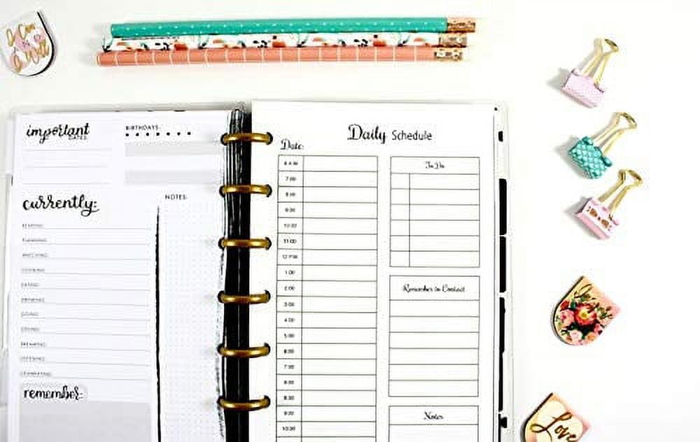 Hourly/Daily Planner Inserts for 7 Disc Planners - Walmart.com