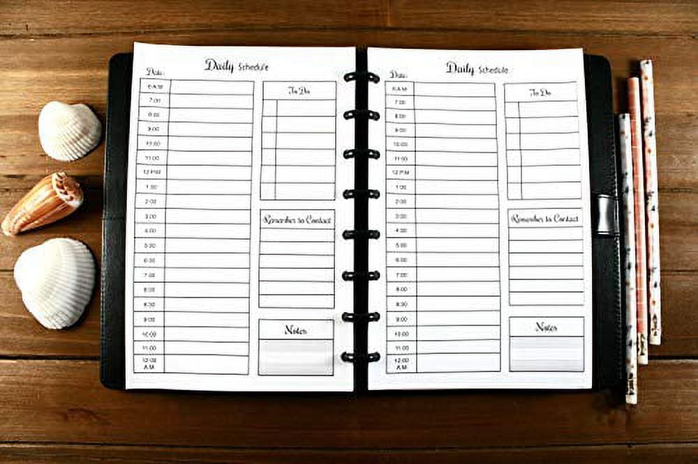 Hourly/Daily Planner Inserts for 8 Disc Planners - Walmart.com
