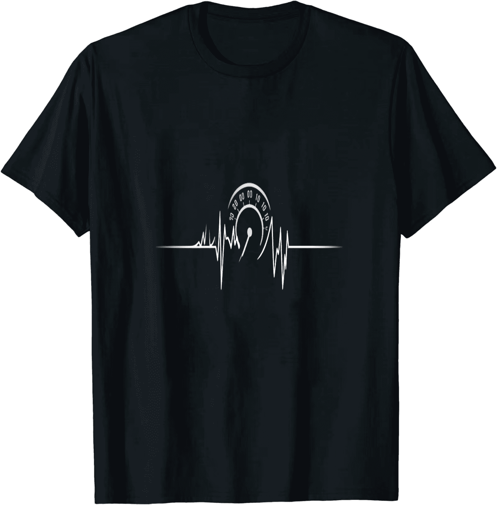 Hourly Disc EKG Print T-Shirt - Walmart.com