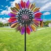 Hourpark 3D Kinetic Metal Wind Wheel & Spinners for Garden Outdoor ...