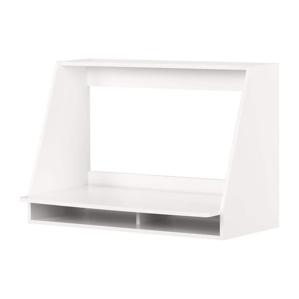 Hourra 12.75 in. Pure White Floating Desk - Walmart.com