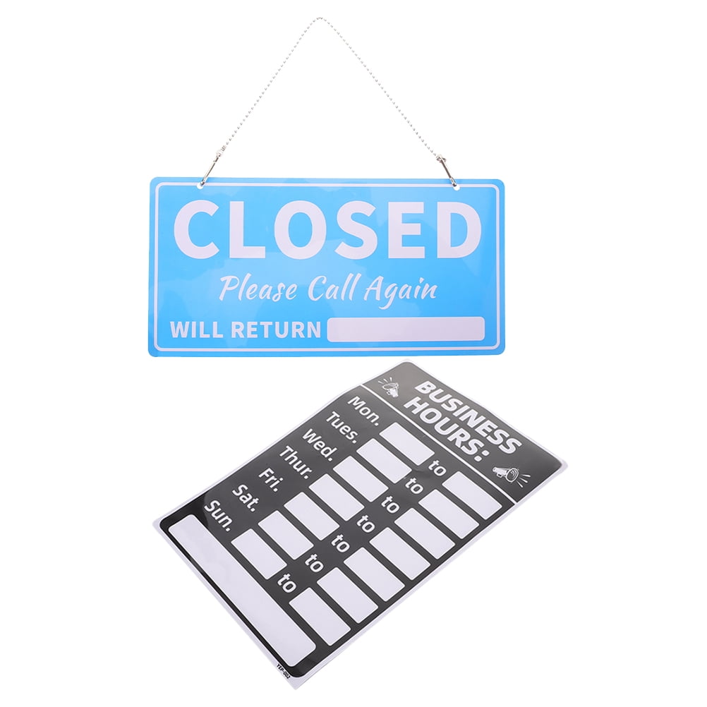 HEMOTON 1 Set Business Hours Sign Opening Hours Sign for Shop ...