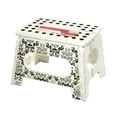 House 2 Home 9" Plastic Folding Step Stool with Decorated Panels ...