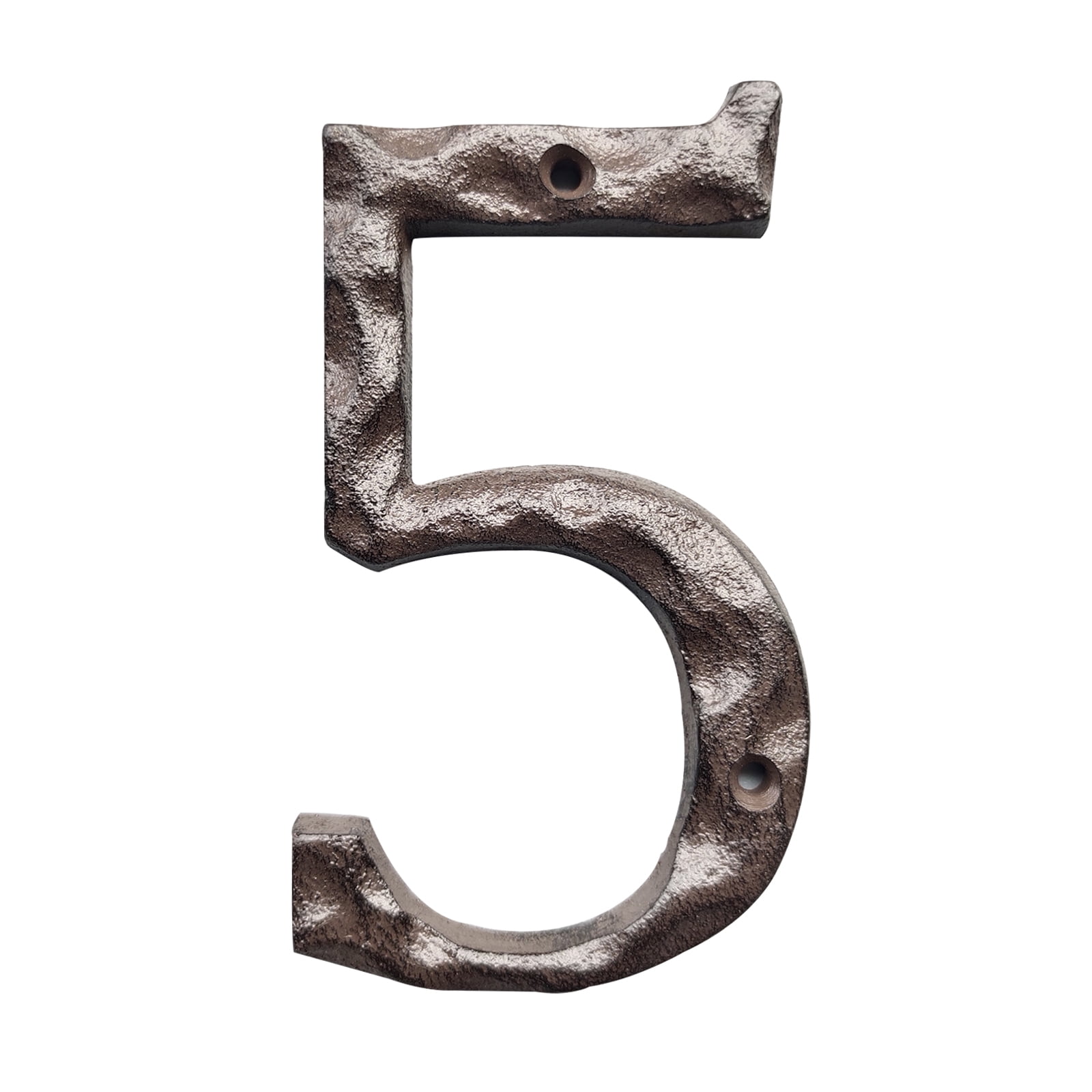 House Address Numbers 5 Inch Cast Iron Metal Home Modern Door Numbers ...