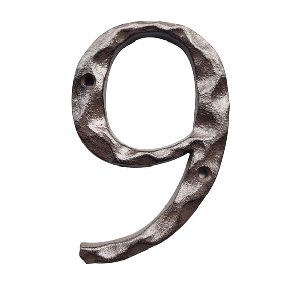 BetLight, House Address Numbers, 5 inch cast iron, Modern Door Numbers ...