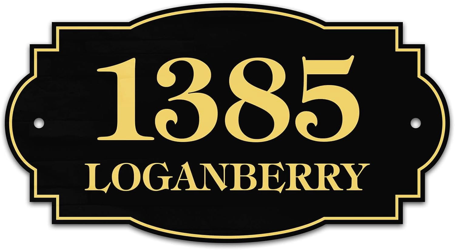 House Address Sign, House Address Plaque, Indoor/Outdoor Use, 7x12 Inch ...