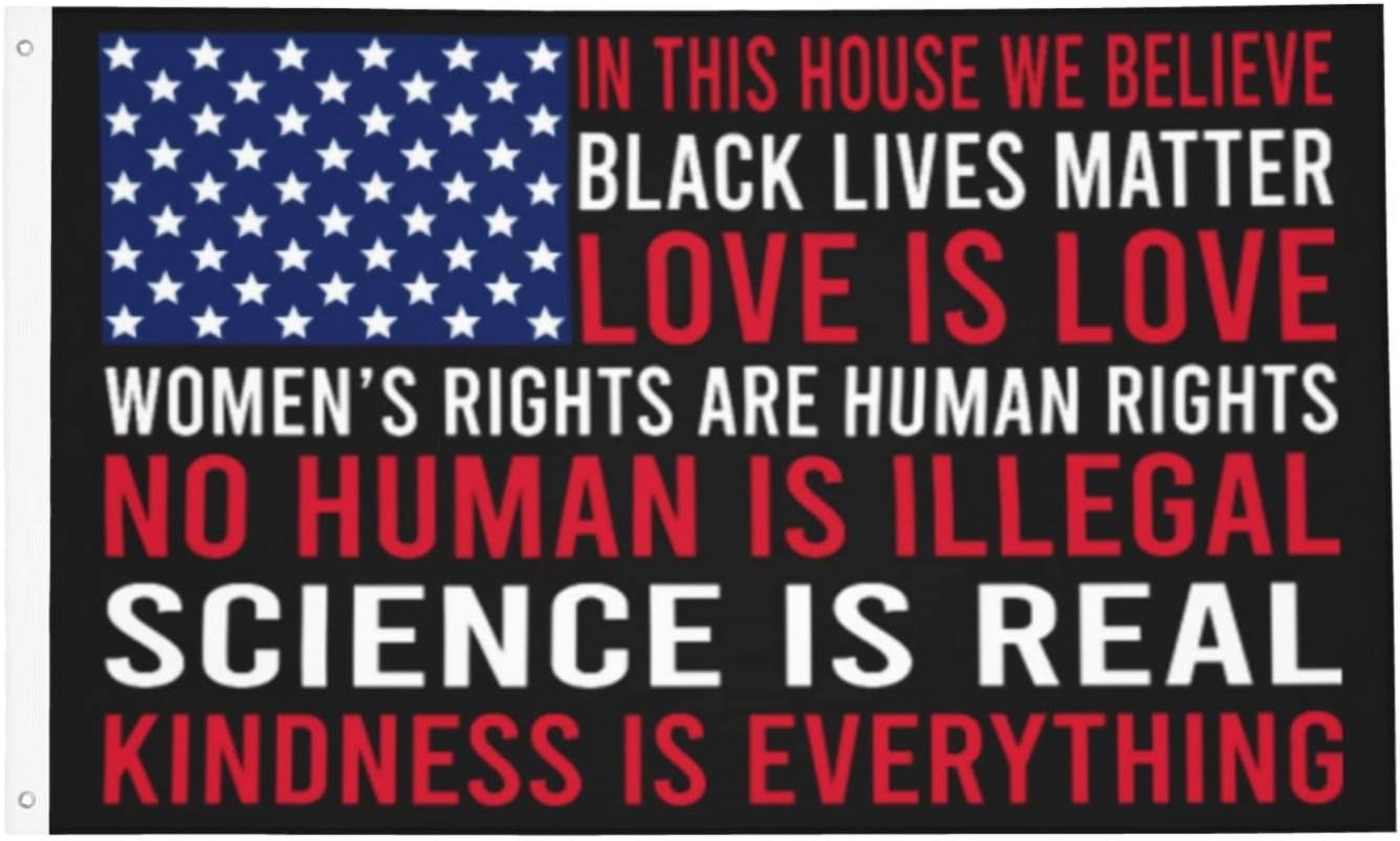 In This House We Believe Banner With Metal Grommets Double Sided ...
