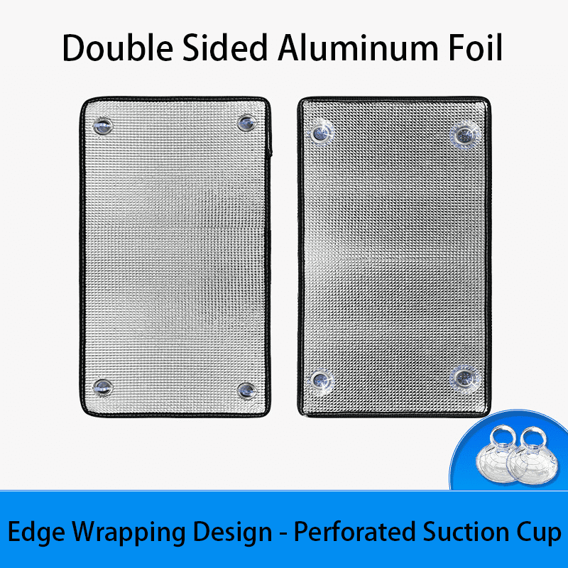 House Blackout Window Film Sun Shade Insulation Aluminum Foil Pad ...
