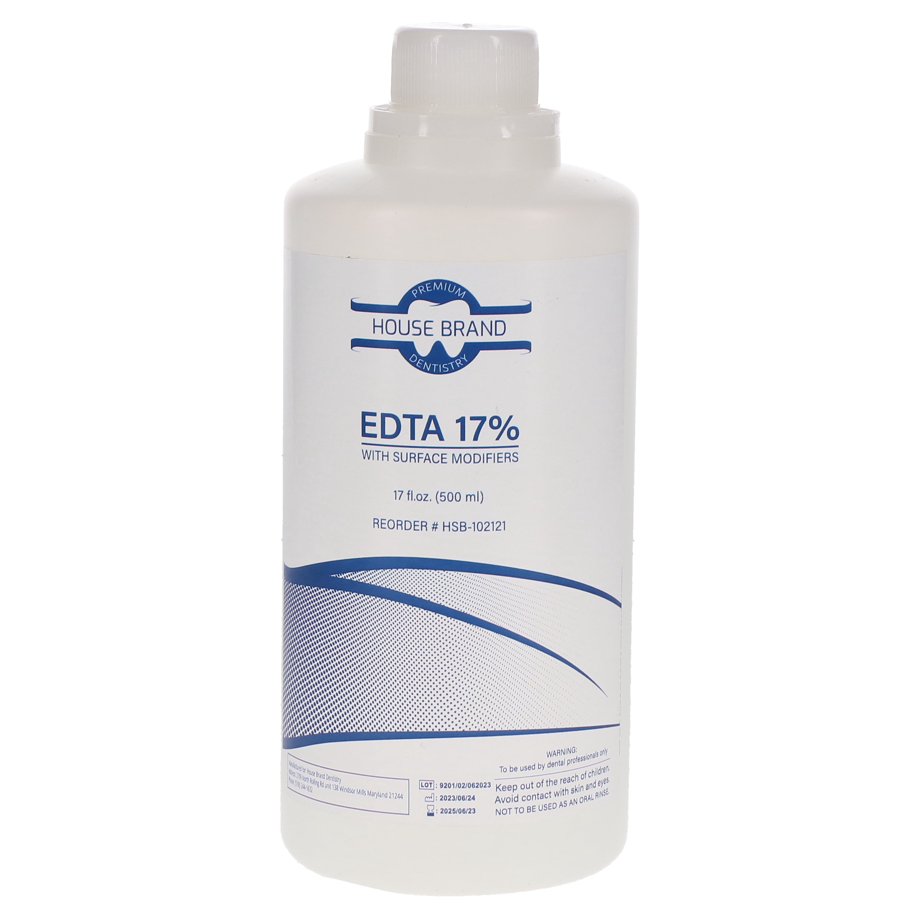 House Brand Dentistry 102121 EDTA 17% Solution With Surface Modifiers ...