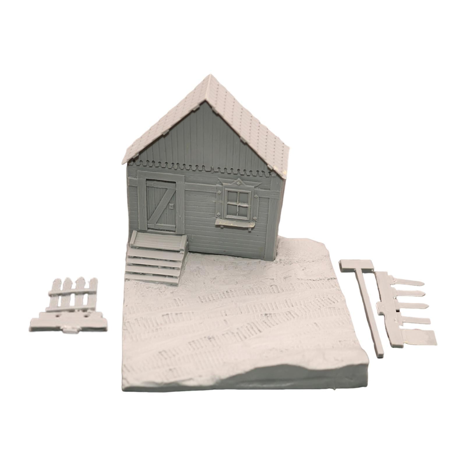 House Building Model Miniature Diorama Resin Blank Toy for Model ...