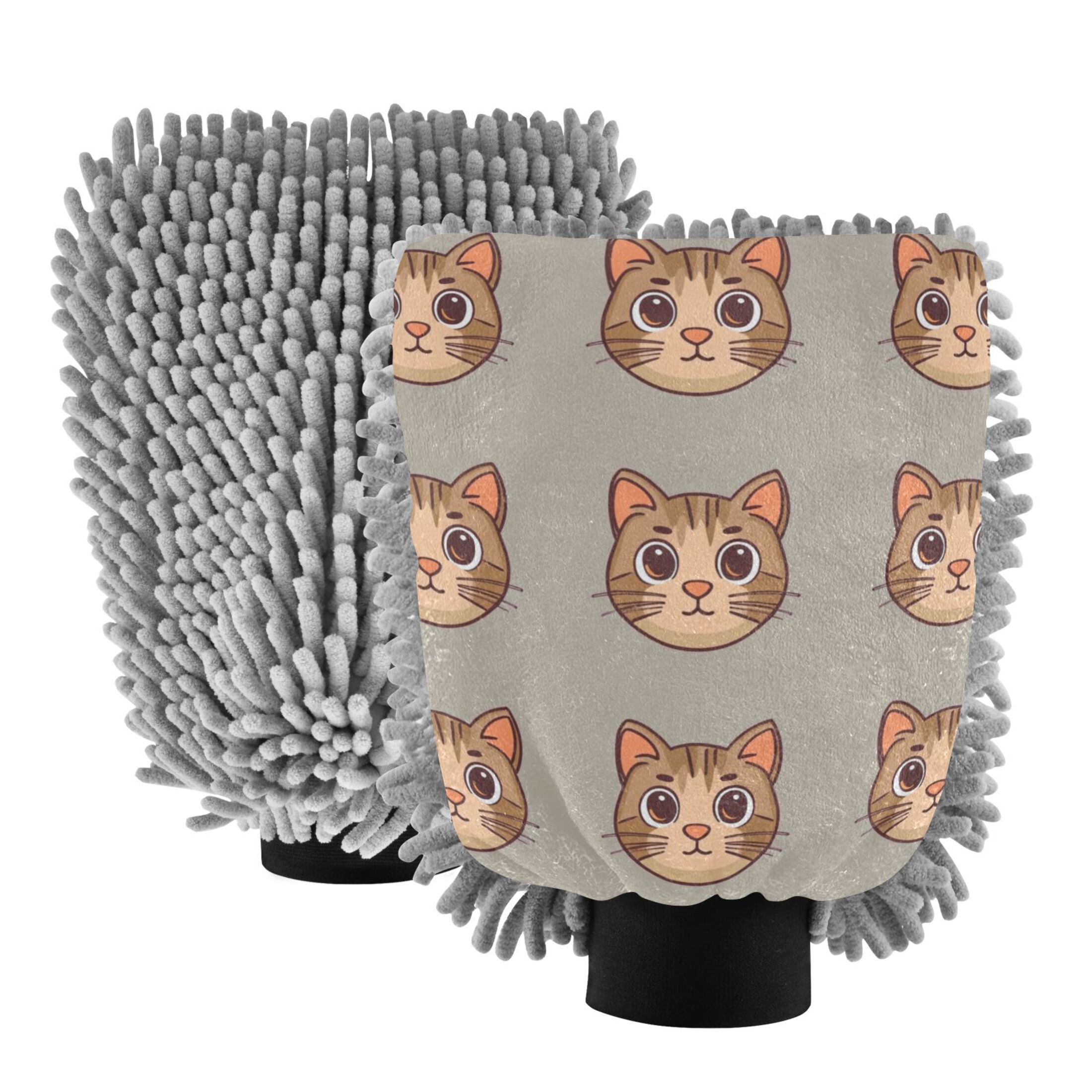 House Cleaning and Car Wash Mitts, Home Dusting Microfiber Gloves ...