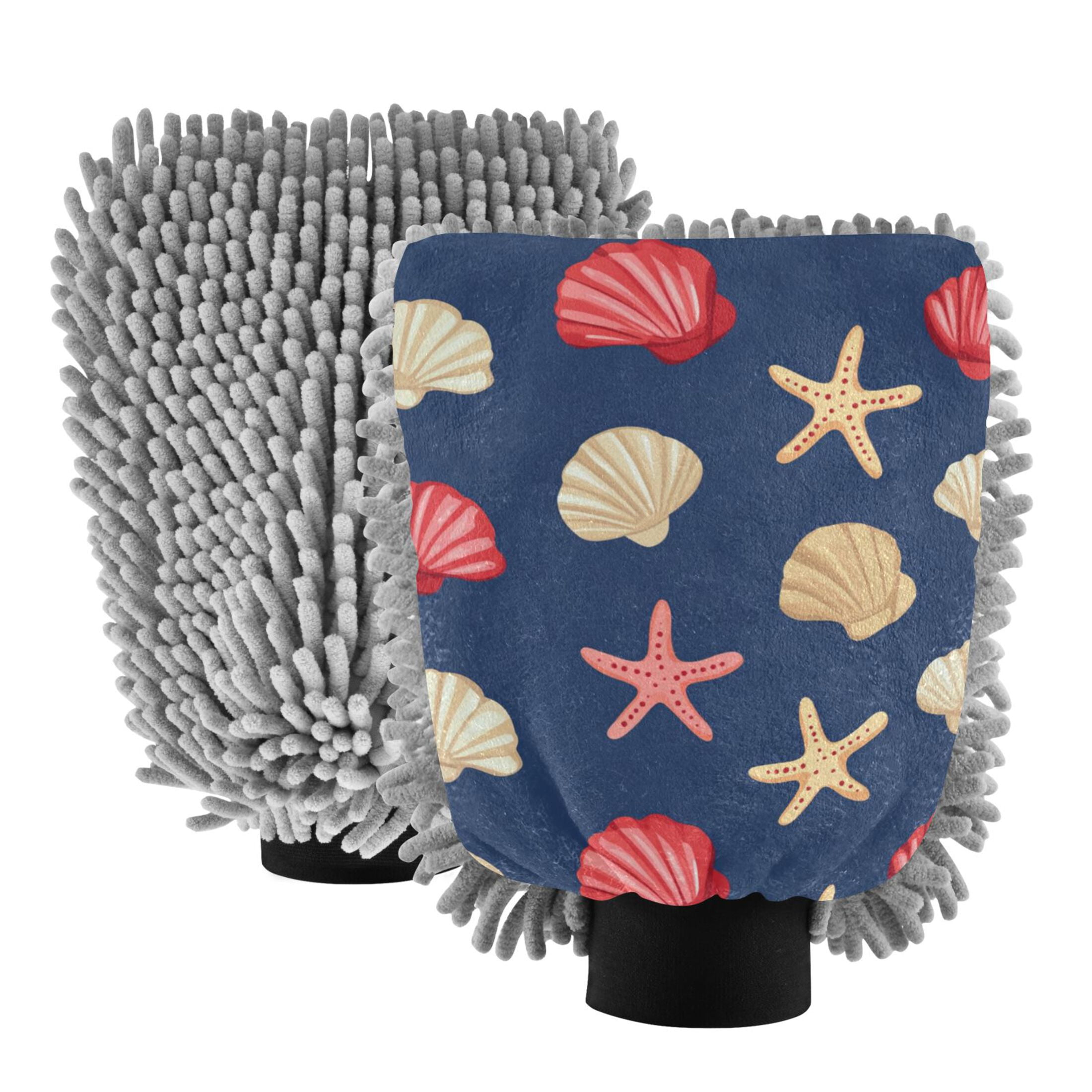 House Cleaning and Car Wash Mitts, Home Dusting Microfiber Gloves ...