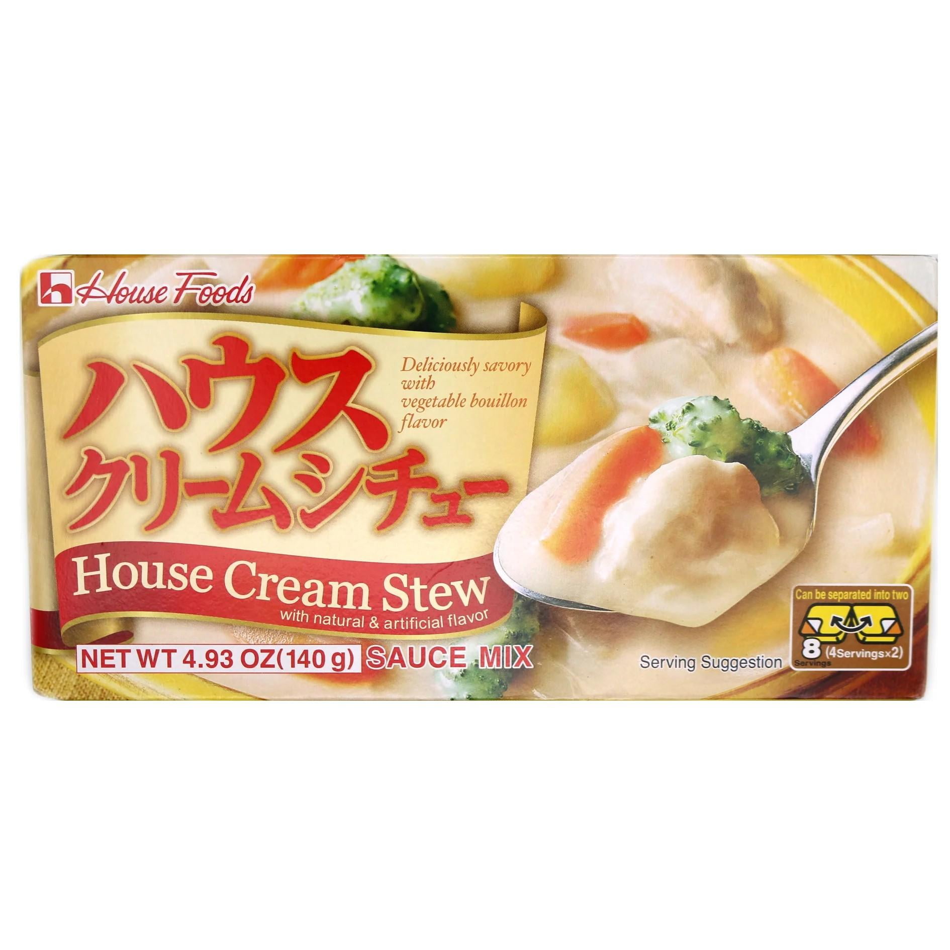 House Cream Stew, 4.93oz (140g), Seasoning Mix Blocks, Contains Wheat ...