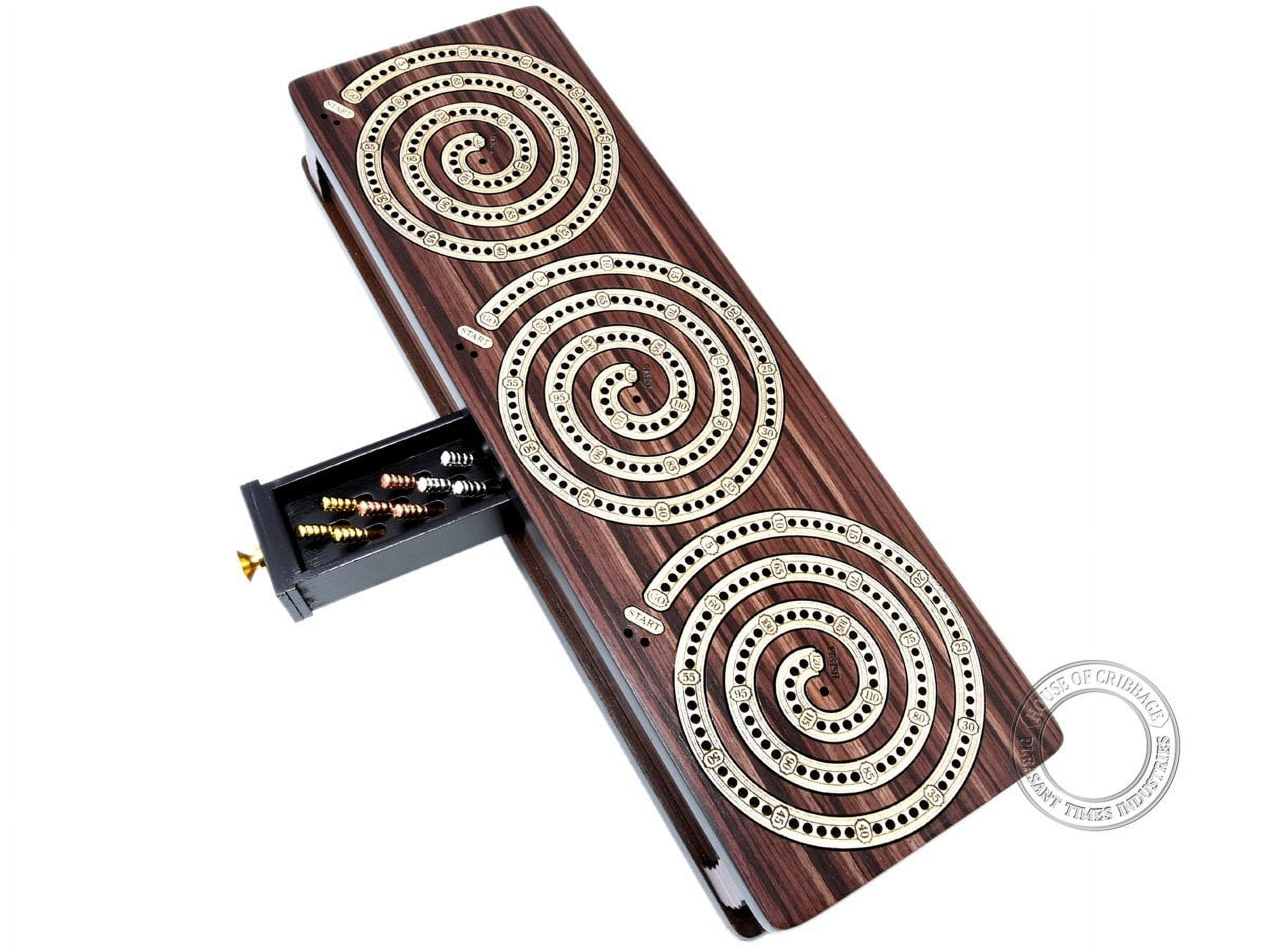 House of Cribbage - STF9 3 Track - Spiral Design Continuous Cribbage ...