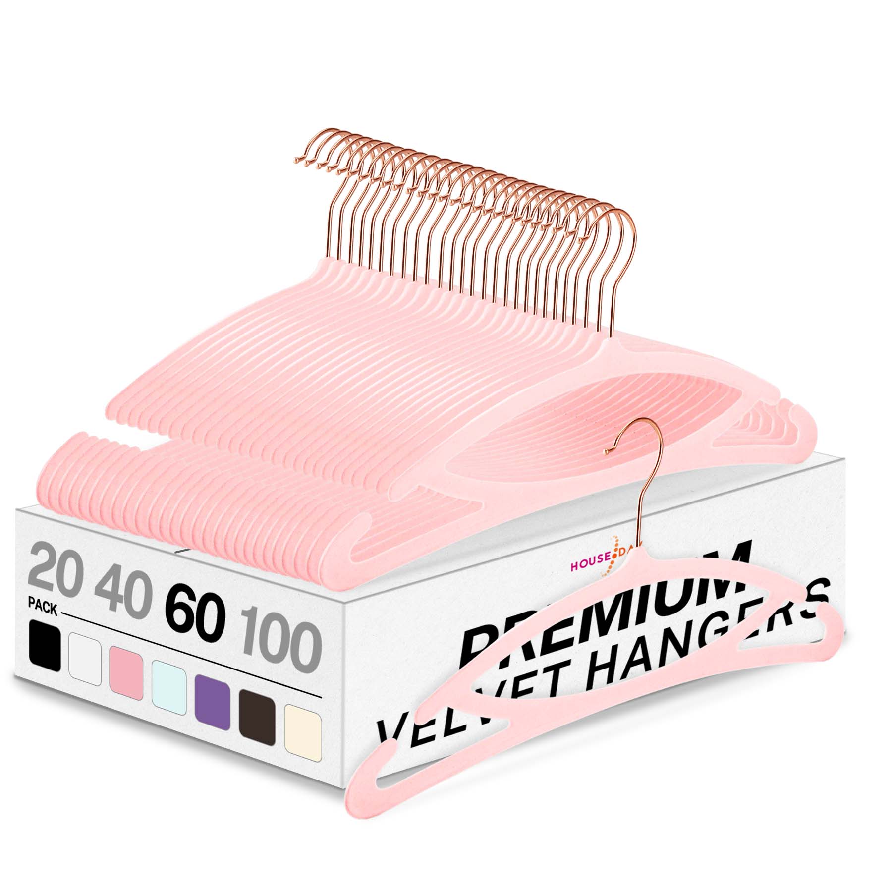 Home Basics Velvet Clothing Hangers, 10 Pack , Pink - Walmart.com