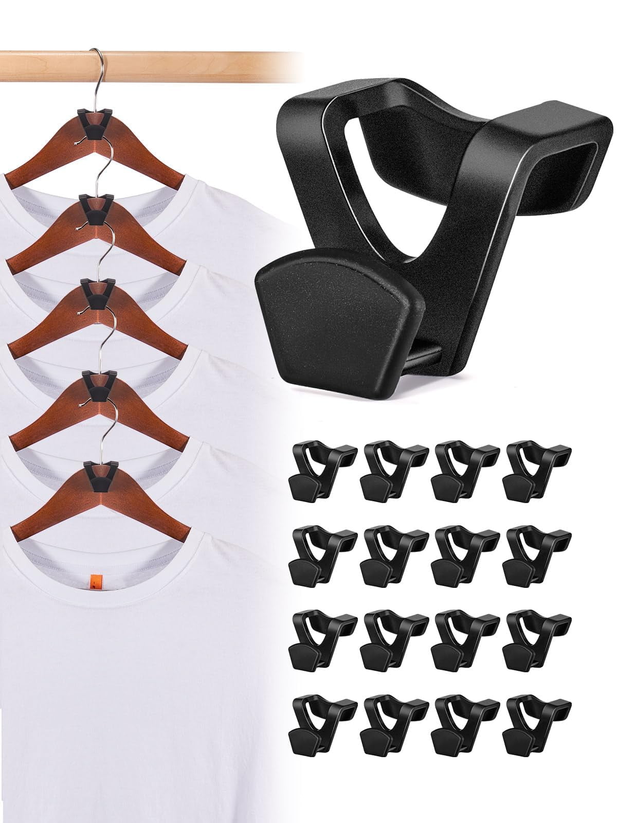 House Day Space Saving Hanger Hooks, 60 Pack, Black, High Weight ...