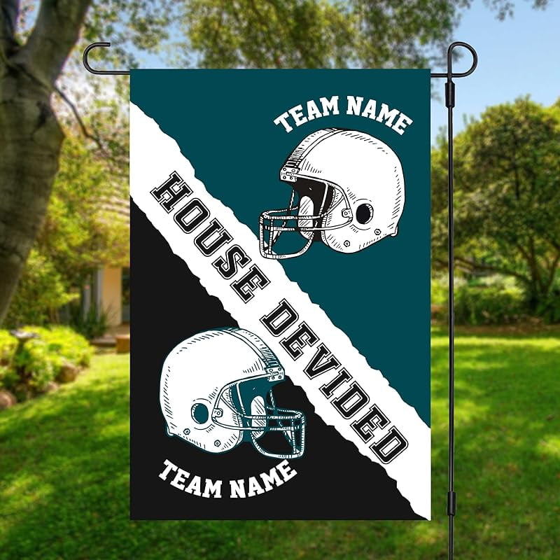 House Devided Sports Team Yard Flag - Personalized Team Logo and Name ...