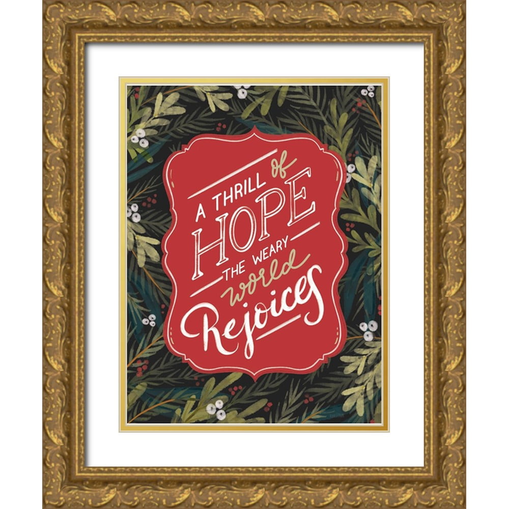 House Fenway 12x14 Gold Ornate Wood Framed with Double Matting Museum ...