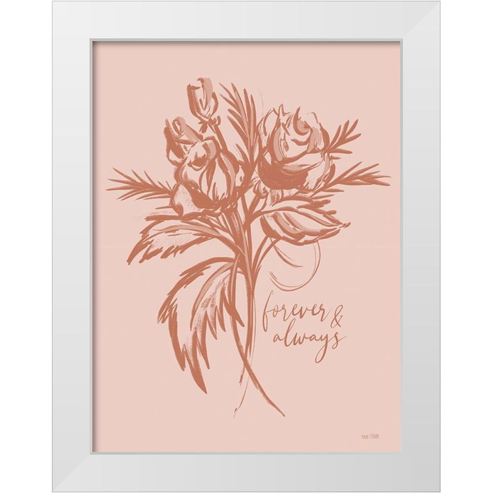 House Fenway 12x14 White Modern Wood Framed Museum Art Print Titled - Forever and Always ...