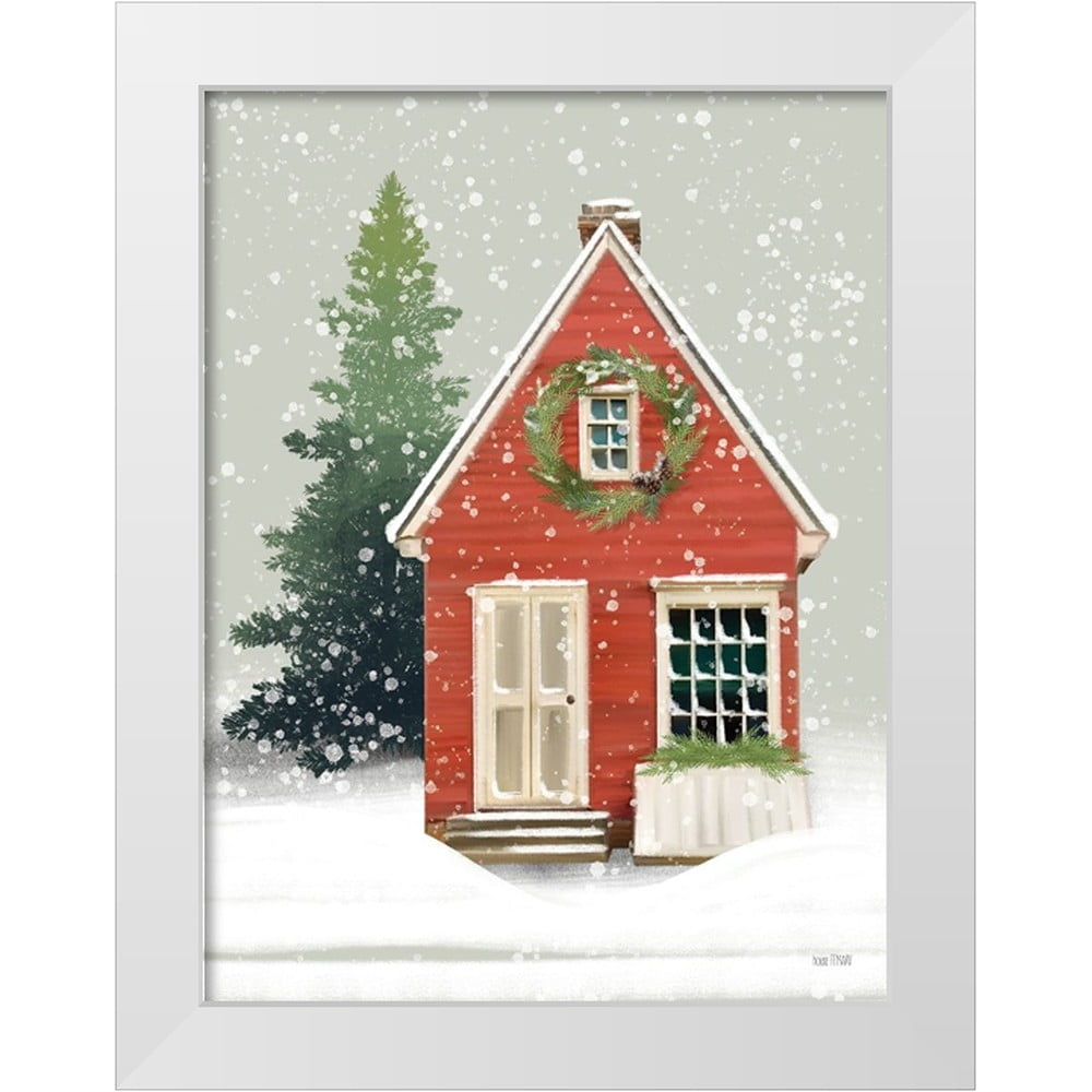 House Fenway 19x24 White Modern Wood Framed Museum Art Print Titled ...