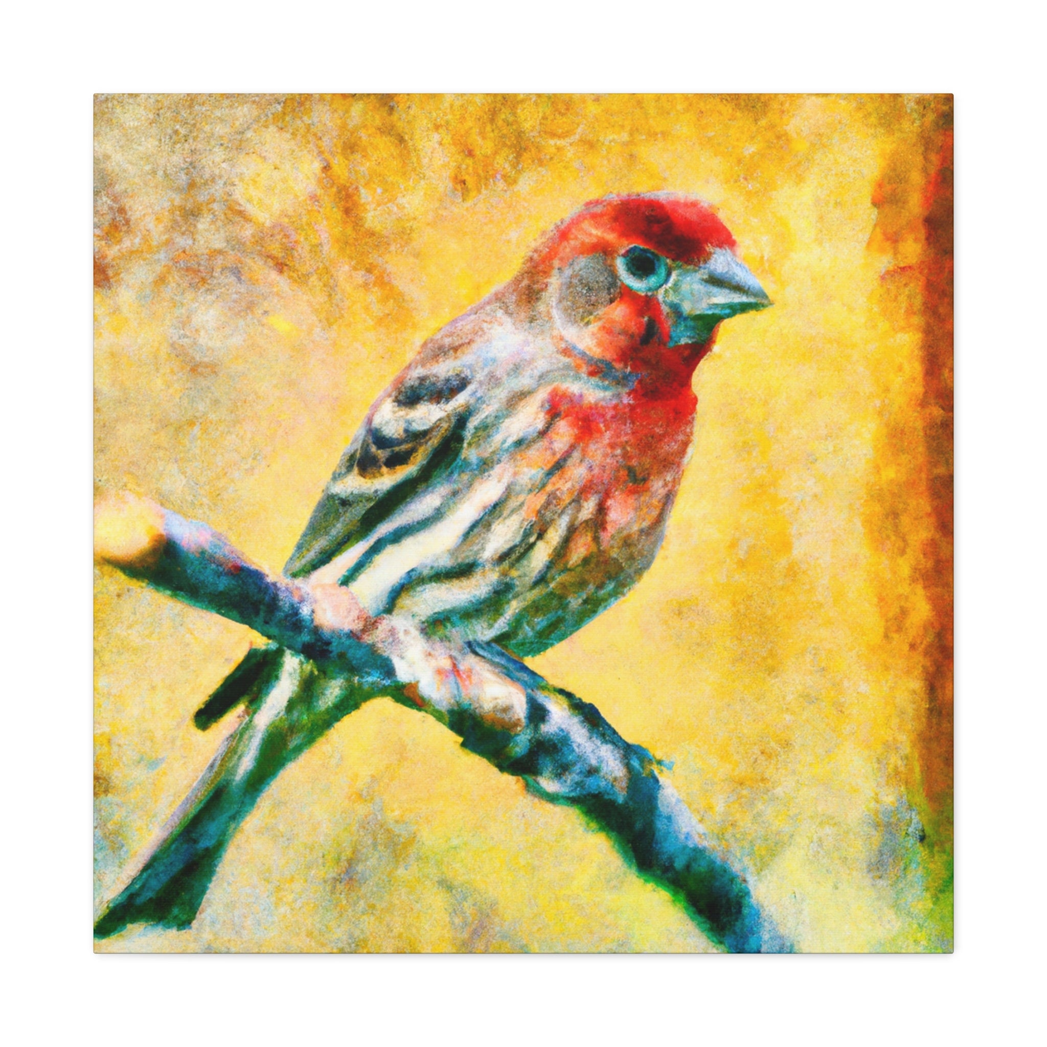 House Finch Splendor - Canvas - Walmart.com