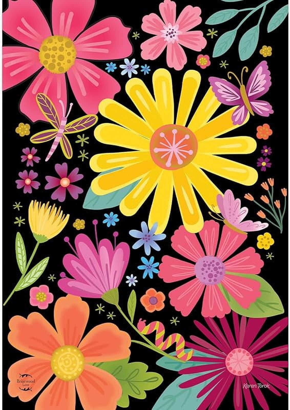 House Flag 28x40 For Outdoor Farm Fresh Flowers Spring For Spring House ...