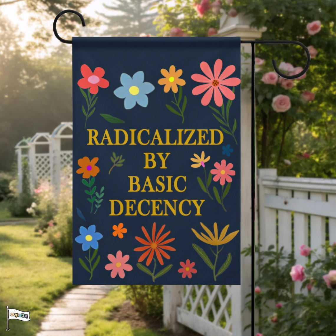 House Flag Basic Decency Flag Progressive Activist with Bold for Front ...