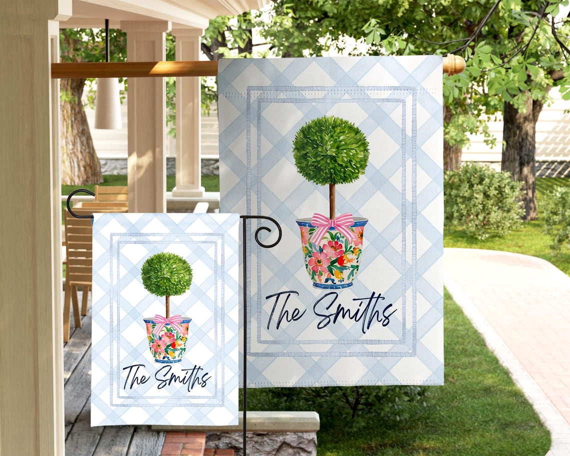 House Flag Spring Flag Door Hanger Decoration Outdoor Design Seasonal ...
