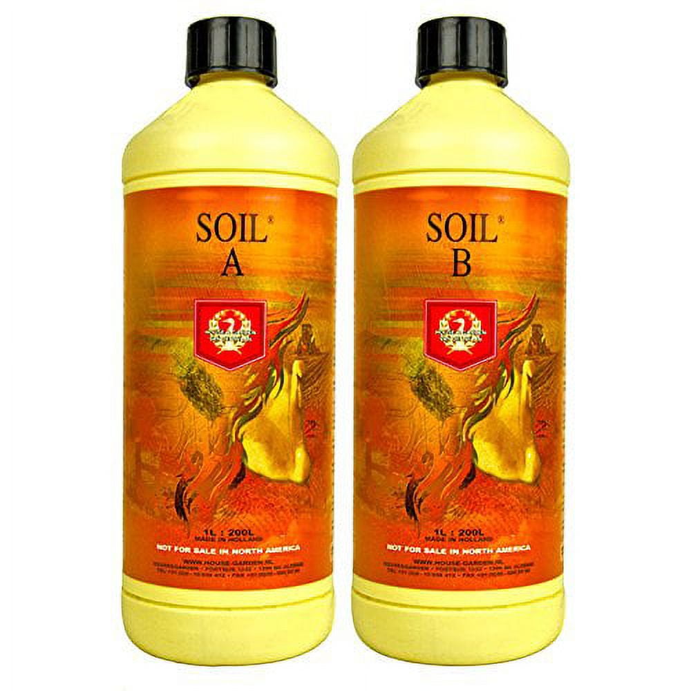 House & Garden - Soil A&B Base Nutrient 1L Set - Walmart.com