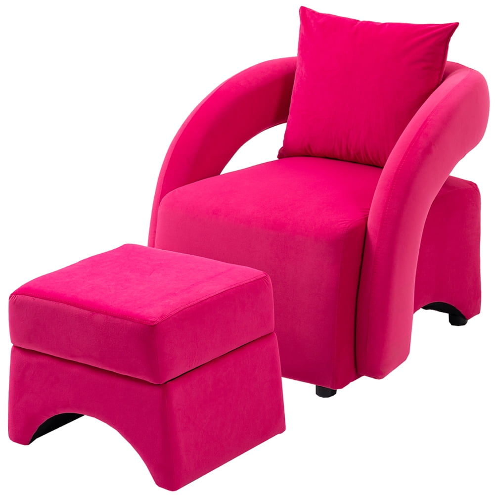 House Hold Velvet Decorative Chair With Footstool Medieval Modern ...