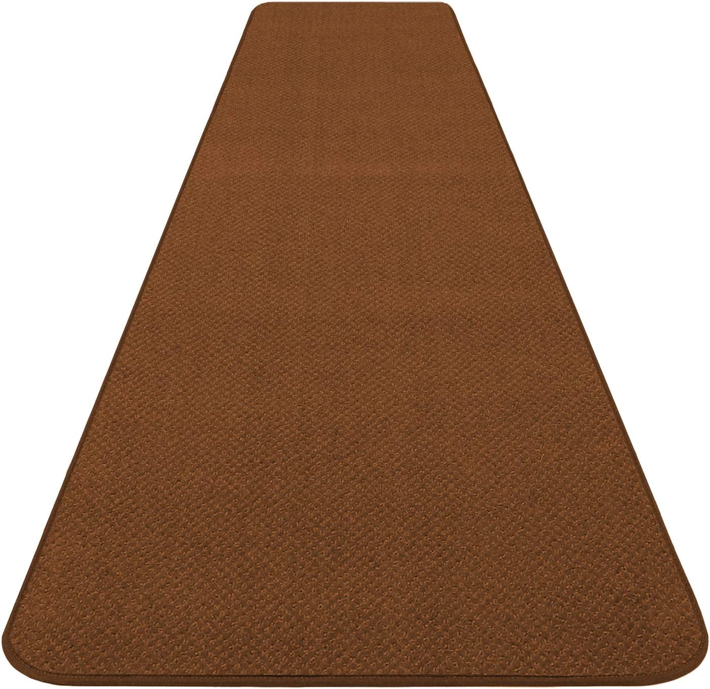 House, Home and More Skid-Resistant Carpet Runner - Toffee Brown - 8 ...
