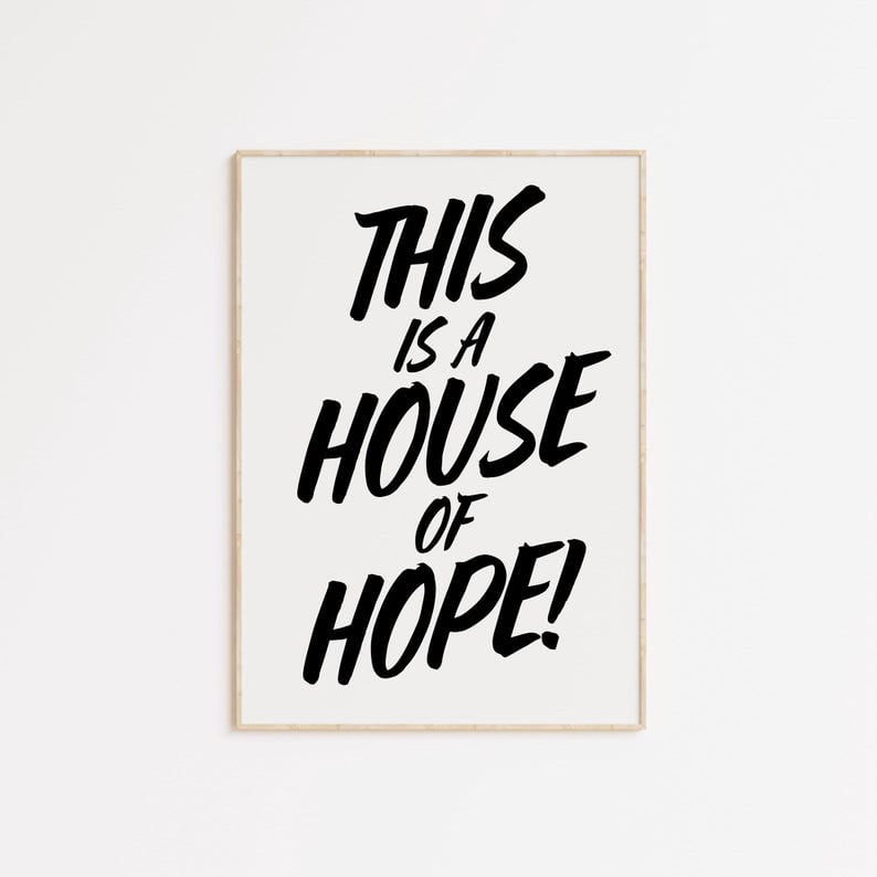 House Of Hope Scripture Wall Art Printable Christian Prints ...