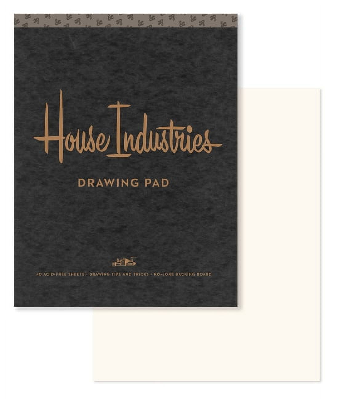 House Industries House Industries Drawing Pad: 40 Acid-Free Sheets ...